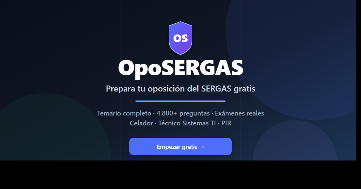 Temario TI SERGAS 2026 completo tecnico sistemas informaticos ...